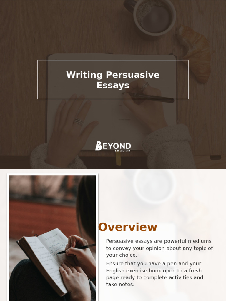 Writing Persuasive Essays Presentation | PDF | Essays | Argument