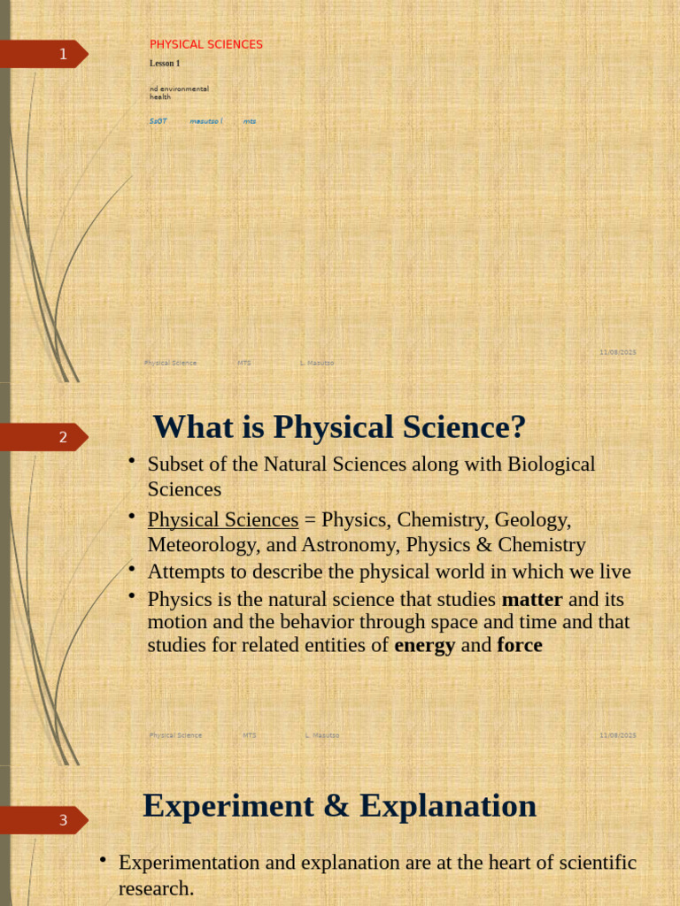 Introduction to Physical Science | PDF | Physics | International System ...