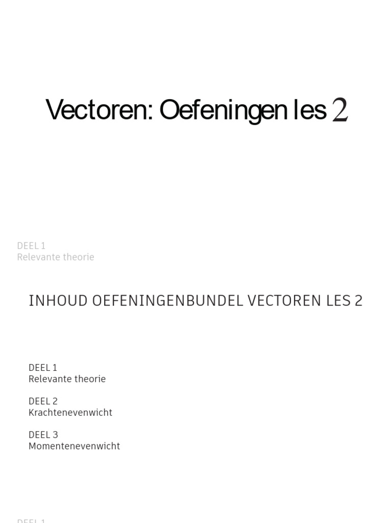 Oef Vectoren Les 2 - 251025-2 | PDF