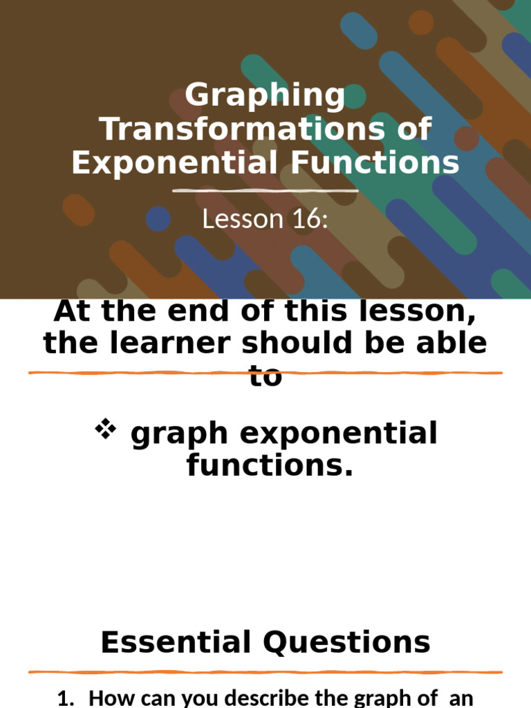 Graphing Exponential Function | PDF | Function (Mathematics) | Asymptote