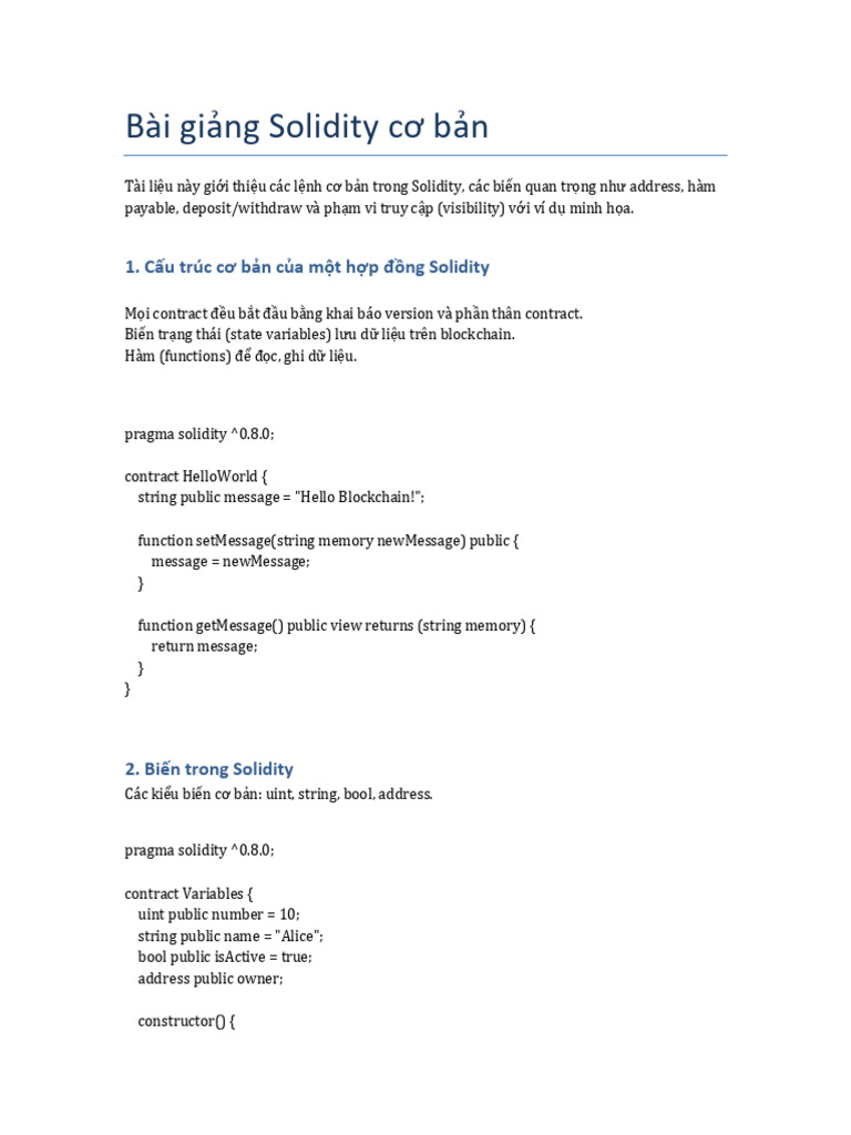 Baigiang Solidity | PDF