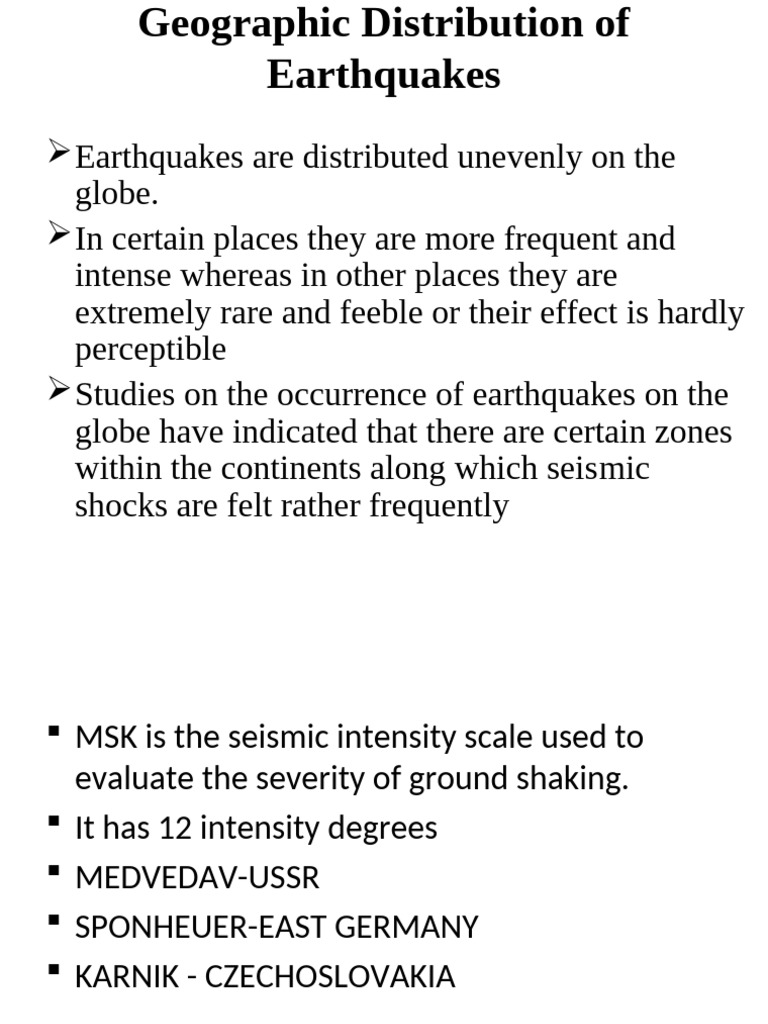 5 Geographic Distribution of Zones in India | PDF | Earthquakes ...