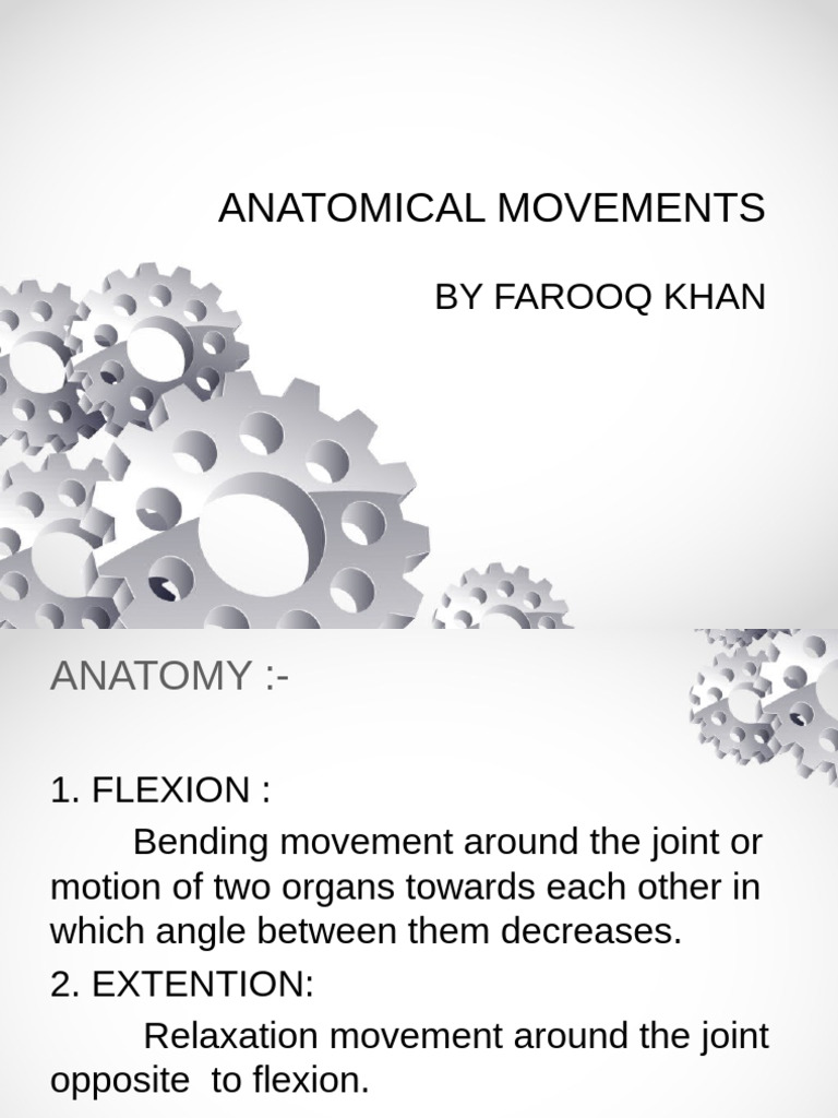Anatomical Movements - PPTX Filename Utf-8 08. Anatomical Movements | PDF