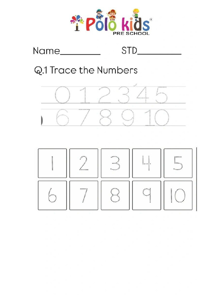 2.MATHS Assignment Nursery | PDF