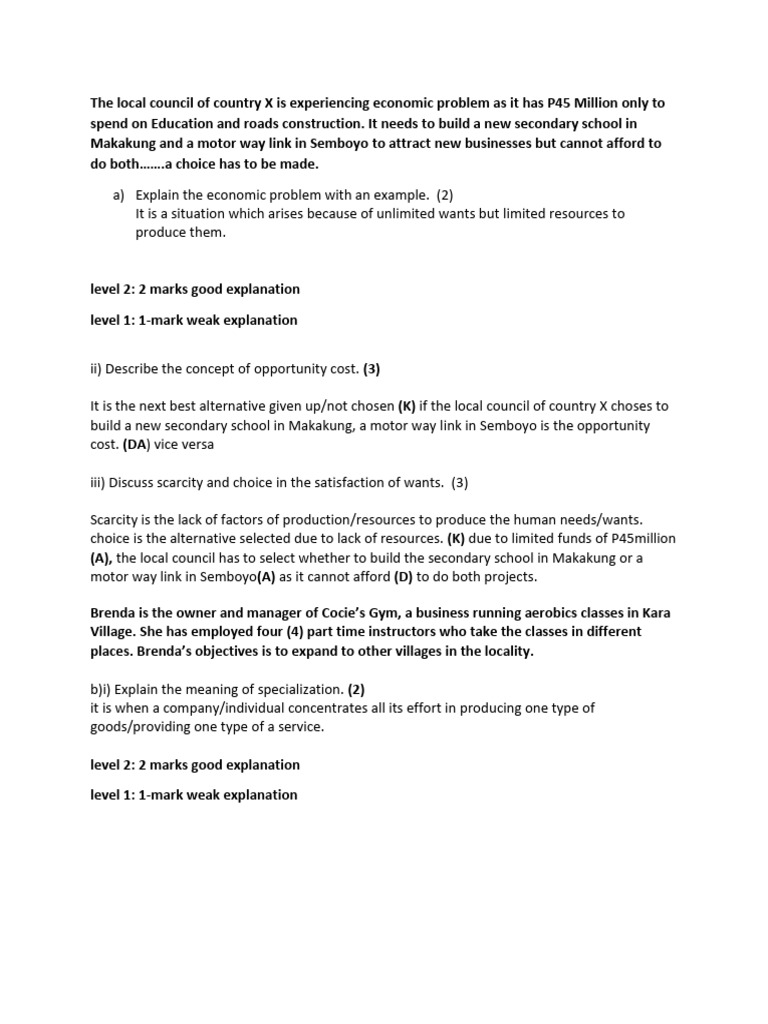 BUSINESS TEST Form 4 May 21 | PDF | Business Economics | Business