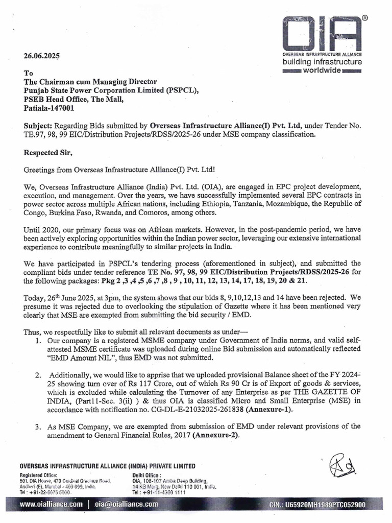 Ack CMD Letter | PDF