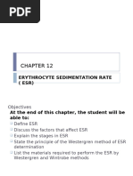 ESR Test Procedure and Principles | PDF | Medical Specialties ...