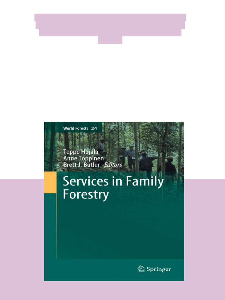 (Ebook) Services in Family Forestry by Teppo Hujala, Anne Toppinen ...