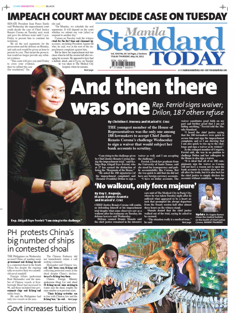 Manila Standard Today - May 24, 2012 Issue | PDF