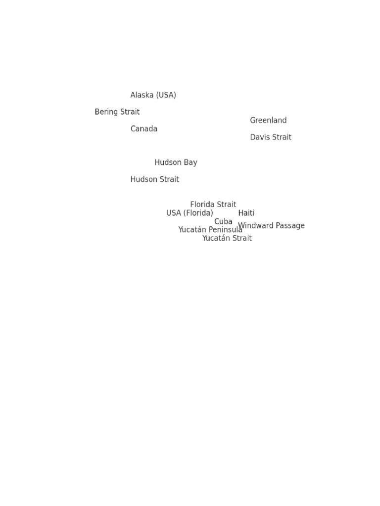 North America Straits Notes (1) | PDF