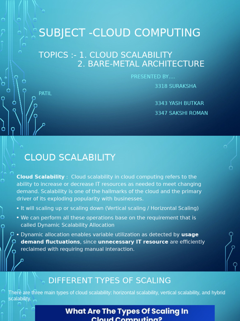 Cloud Scalability and Bare-Metal Architecture | PDF | Scalability ...