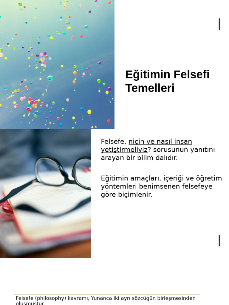 Hafta-Eğitimin Felsefi Temelleri | PDF