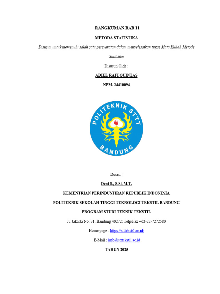 Pertemuan 3 Ms Rangkuman 11 Adiel 2t4 | PDF