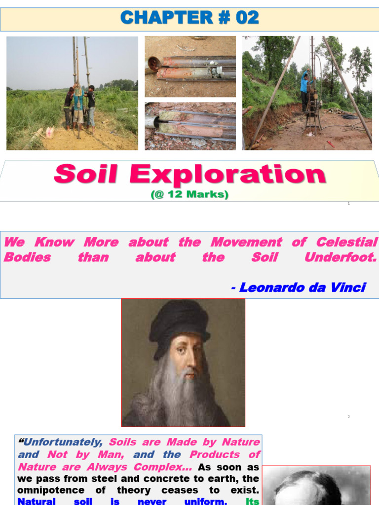 Soil Exploration and Site Investigation Guide | PDF | Earth Sciences