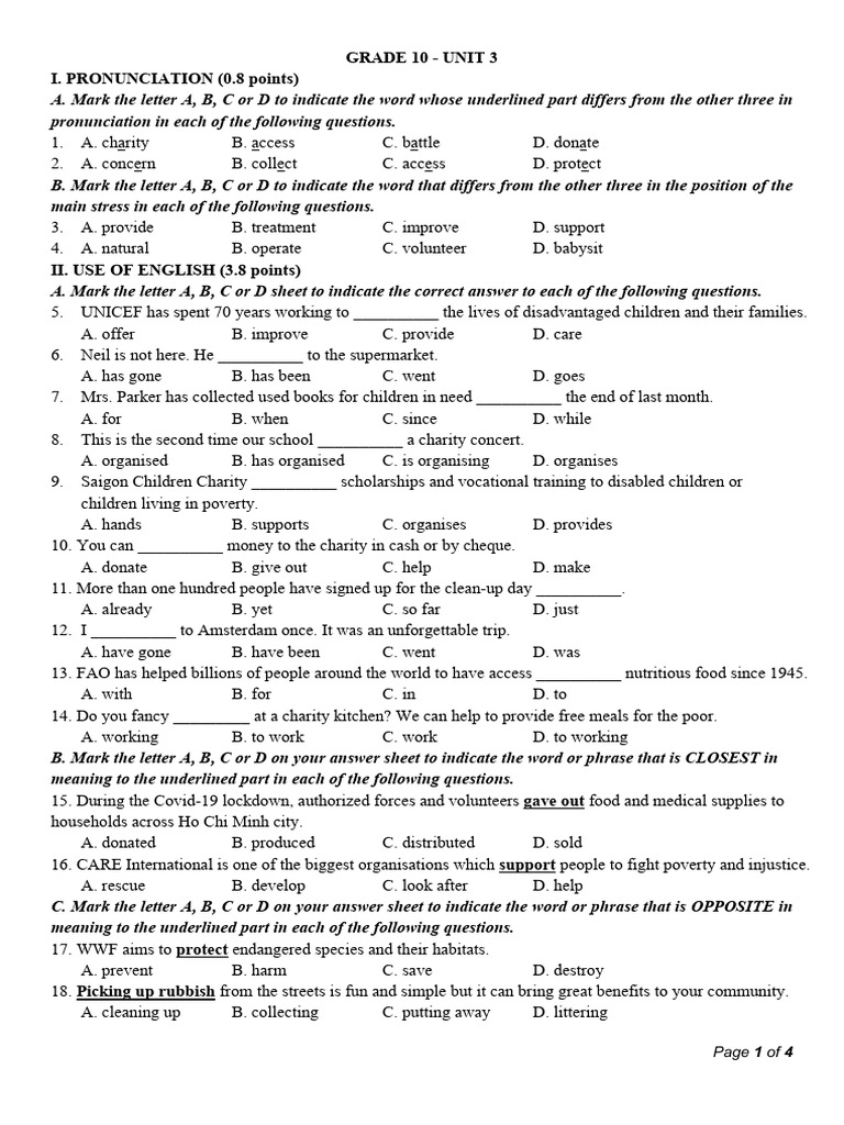 UNIT 3 G10 | PDF | Médecins Sans Frontières