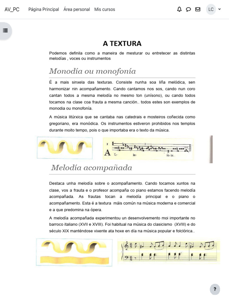 M3ESO La Textura Musical AV - PC | PDF