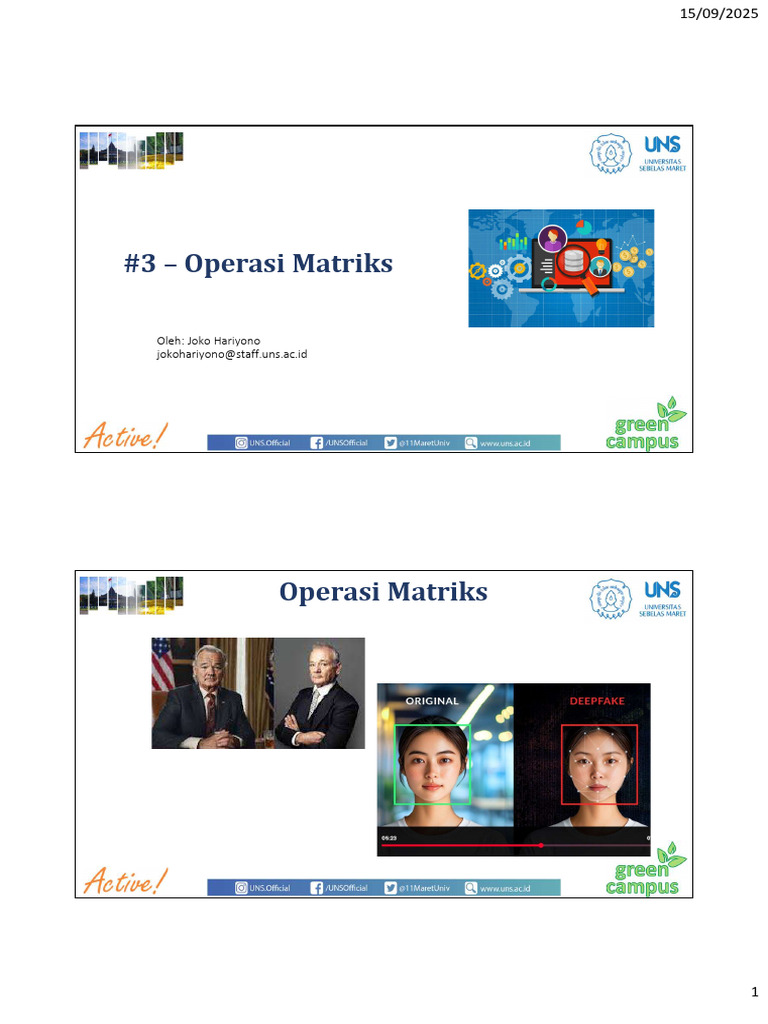 Panduan Lengkap Operasi Matriks | PDF