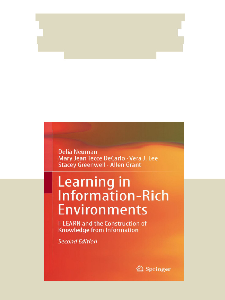 (Ebook) Learning in Information-Rich Environments: I-LEARN and the ...