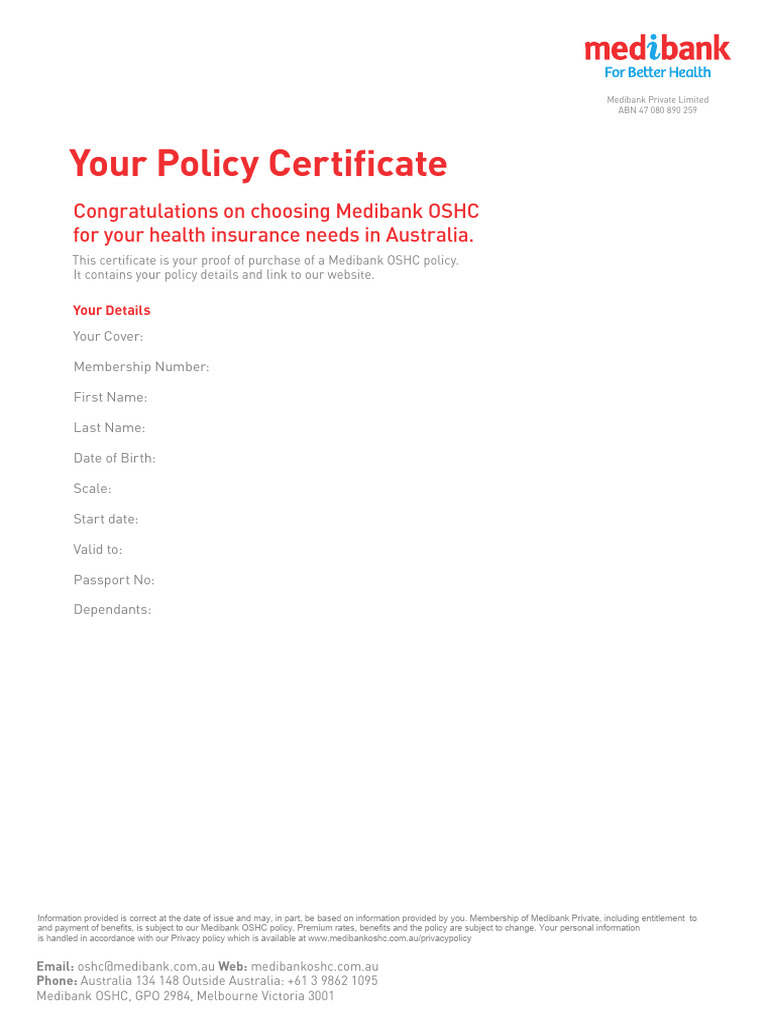 Your Policy Certificate | PDF