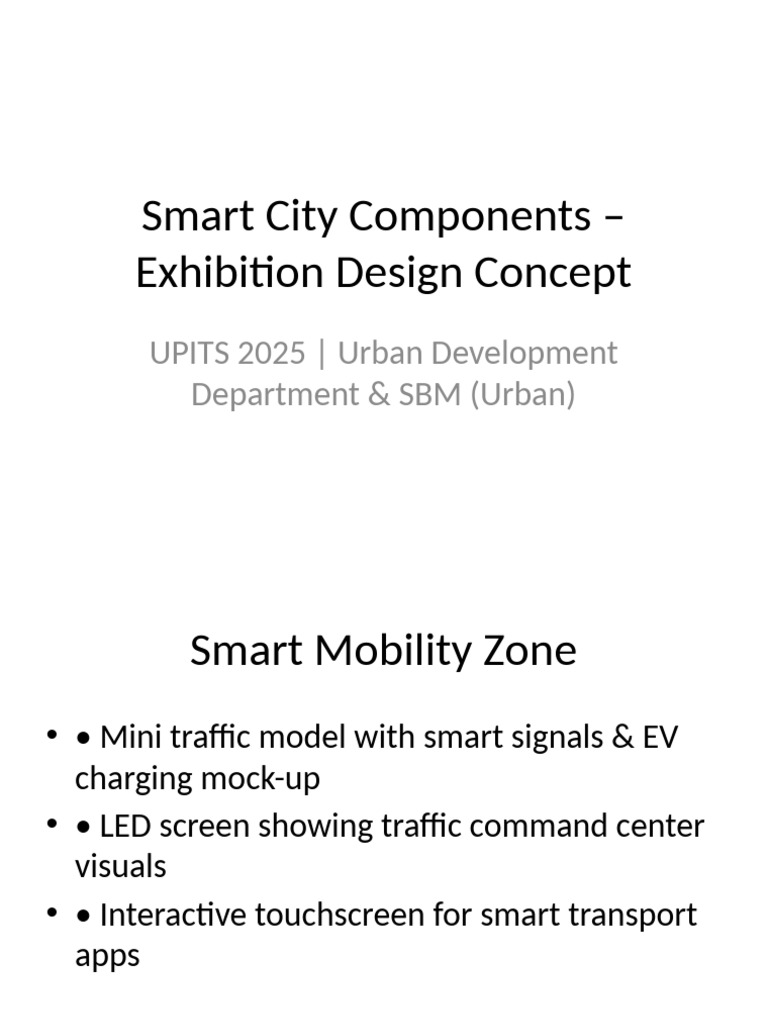 Smart City Exhibition Design Concept | PDF