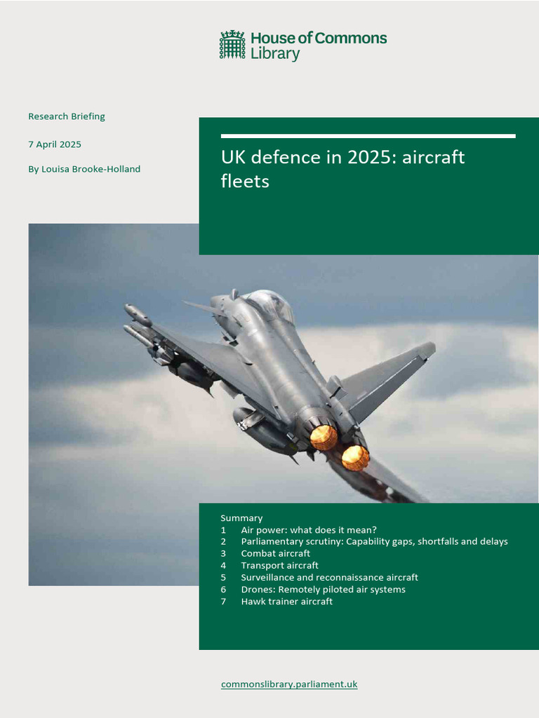 UK Defence 2025: Aircraft Fleet Overview | PDF | Royal Air Force ...