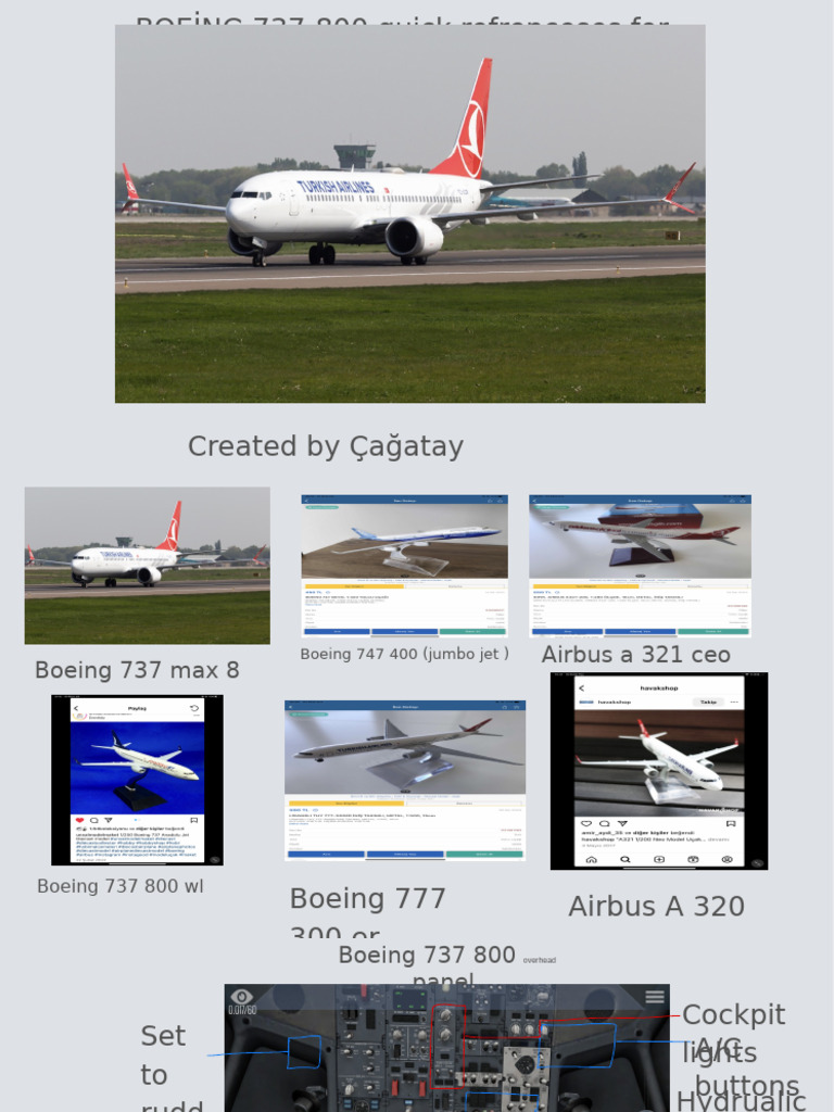 Boeing 737-800 Quick Refrenceses For Beginner | PDF