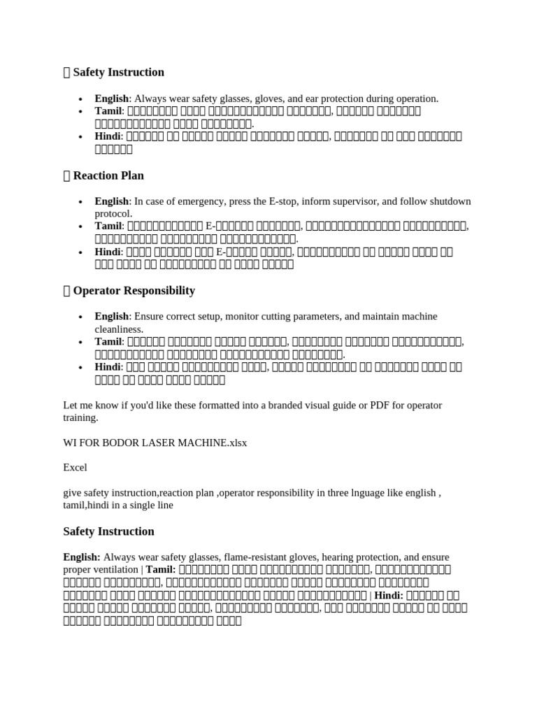 ? Safety Instruction | PDF