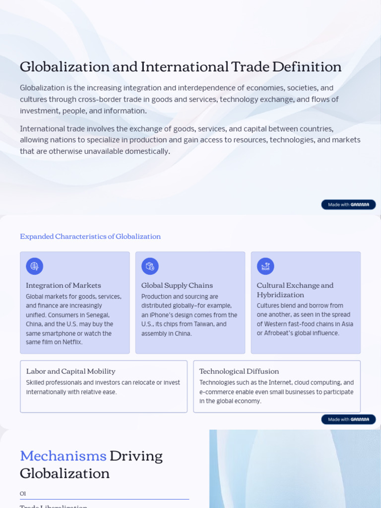 Globalization and International Trade Definition | PDF | Corporate Social Responsibility ...