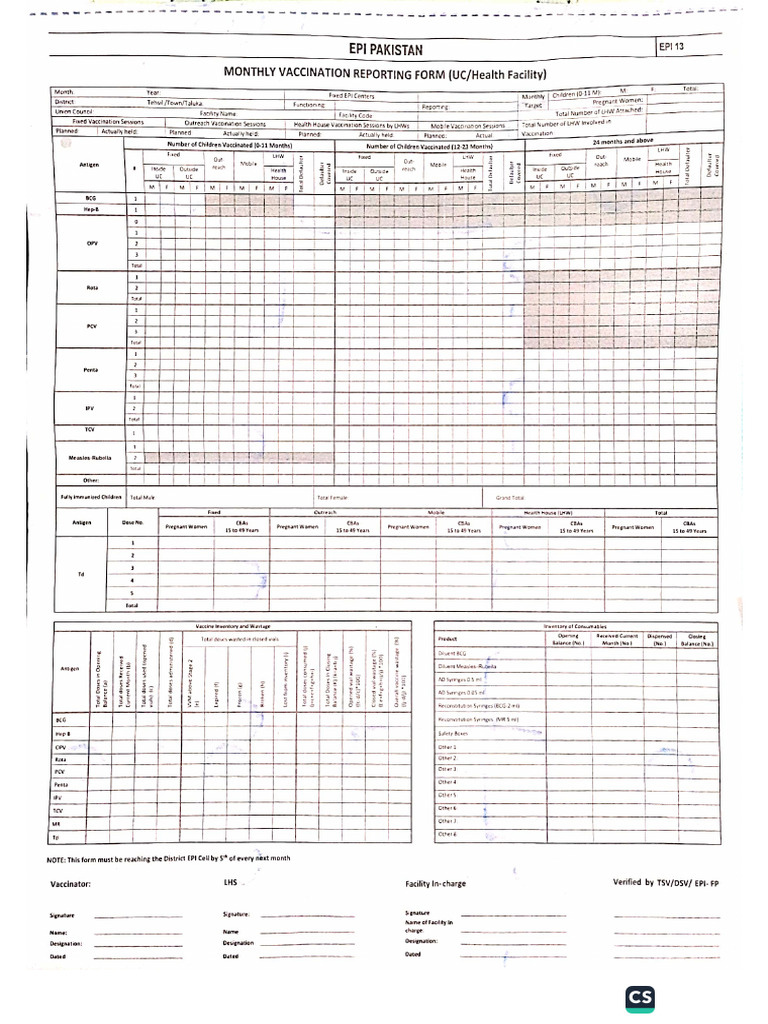 EPI Monthly Report From | PDF