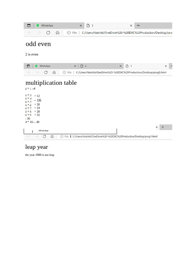 Odd Even: Multiplication Table | PDF