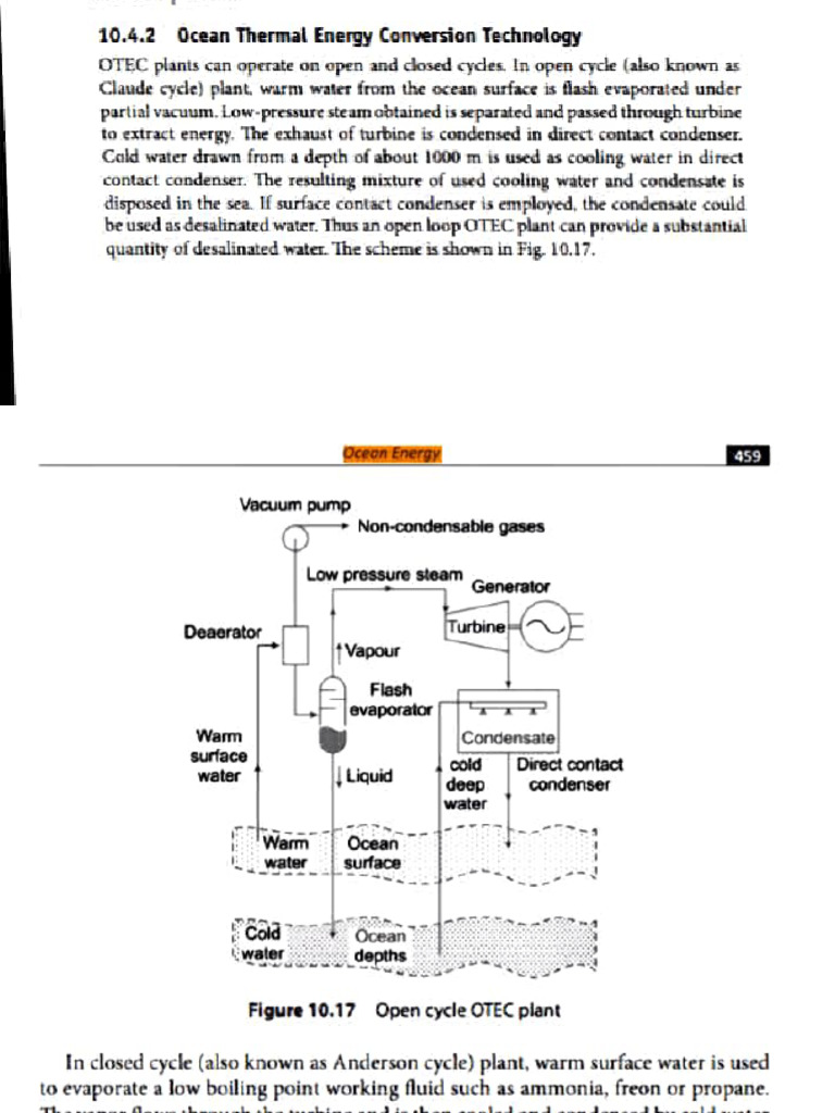 OTEC - Opencycle and Closed Cycle | PDF | Gases | Energy Conversion
