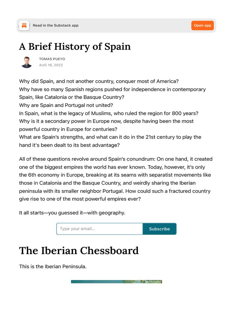 Understanding Spain's Historical Geography | PDF | Spain | Iberian ...