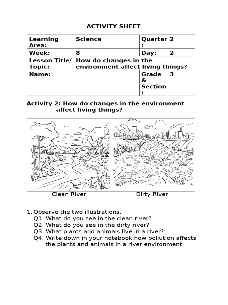 Science Activity Sheets | PDF