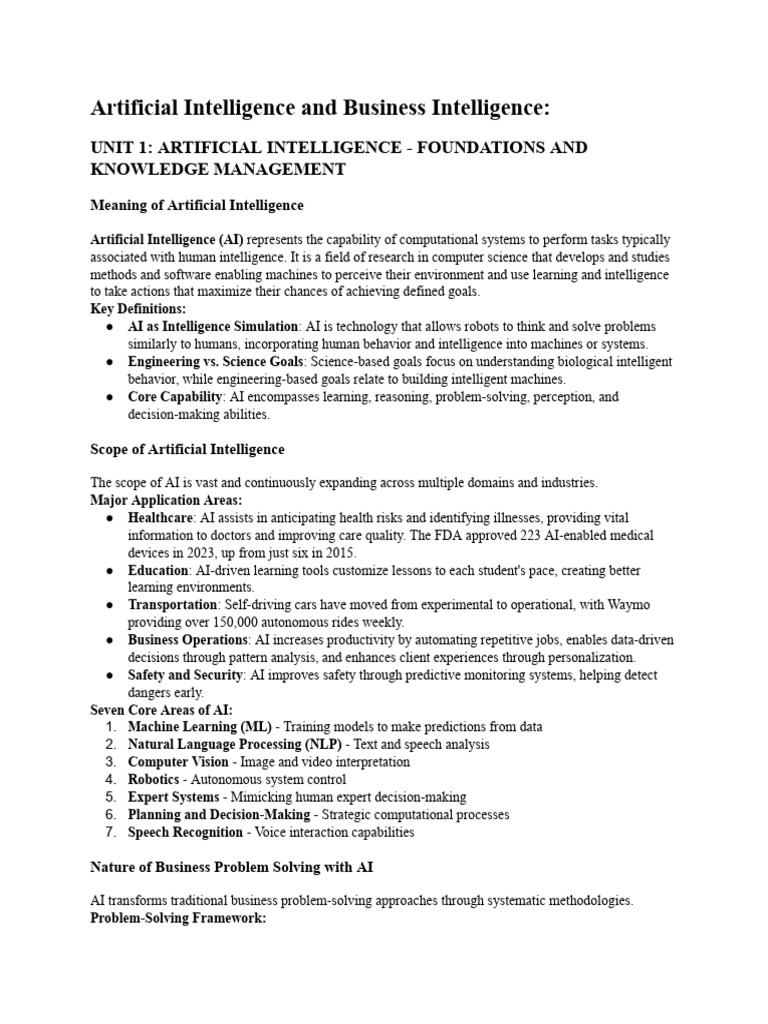 AI Foundations and Business Applications | PDF | Artificial ...
