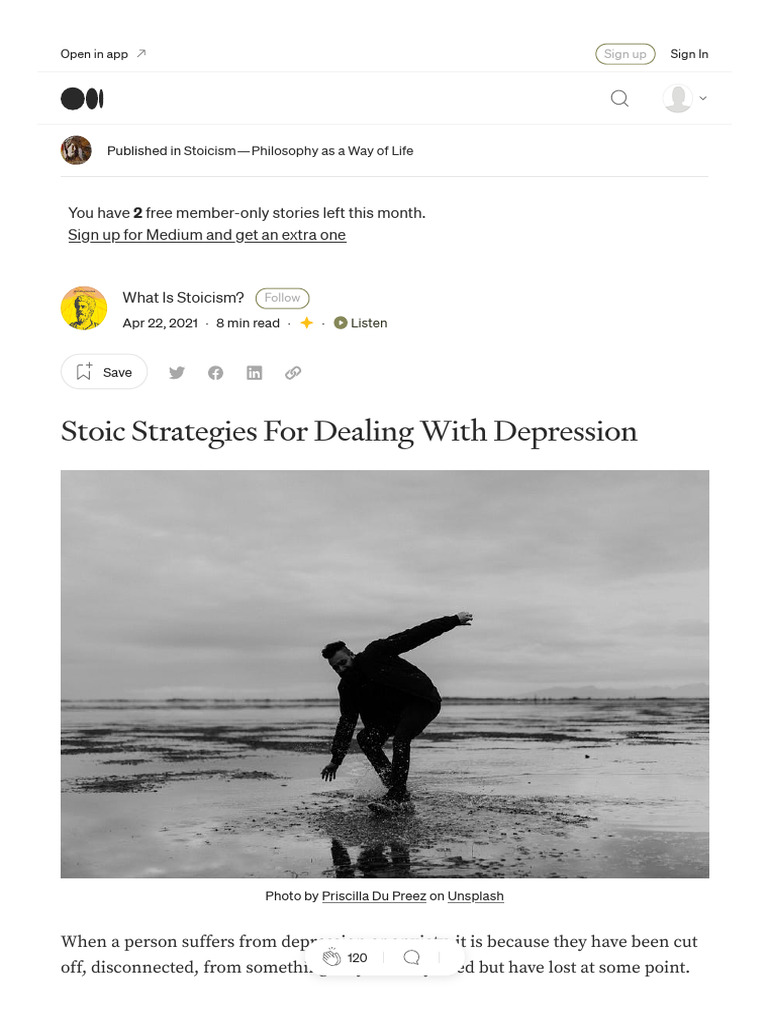 Stoic Strategies for Dealing With Depression _ by What is Stoicism ...