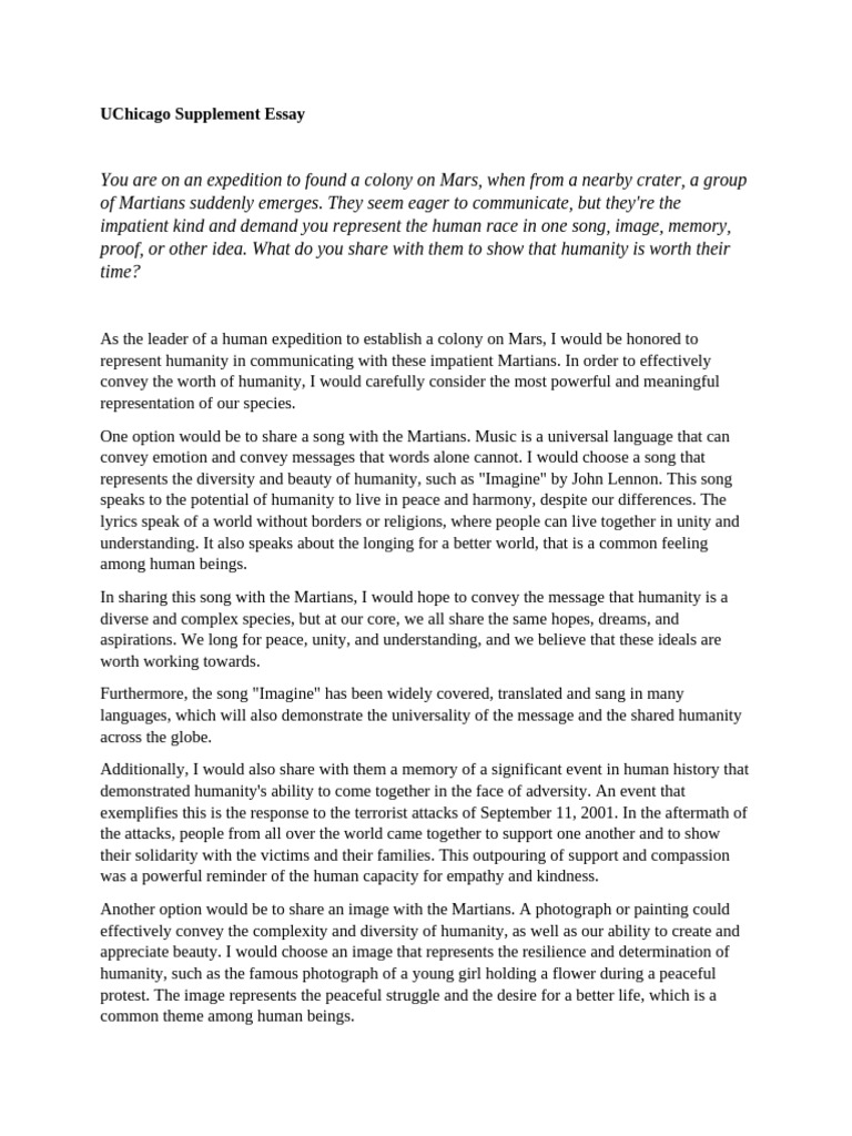 UChicago Essay3 | PDF