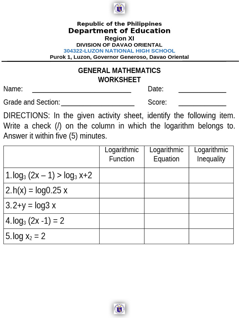 Quiz Worksheet | PDF | Functions And Mappings | Mathematical Concepts