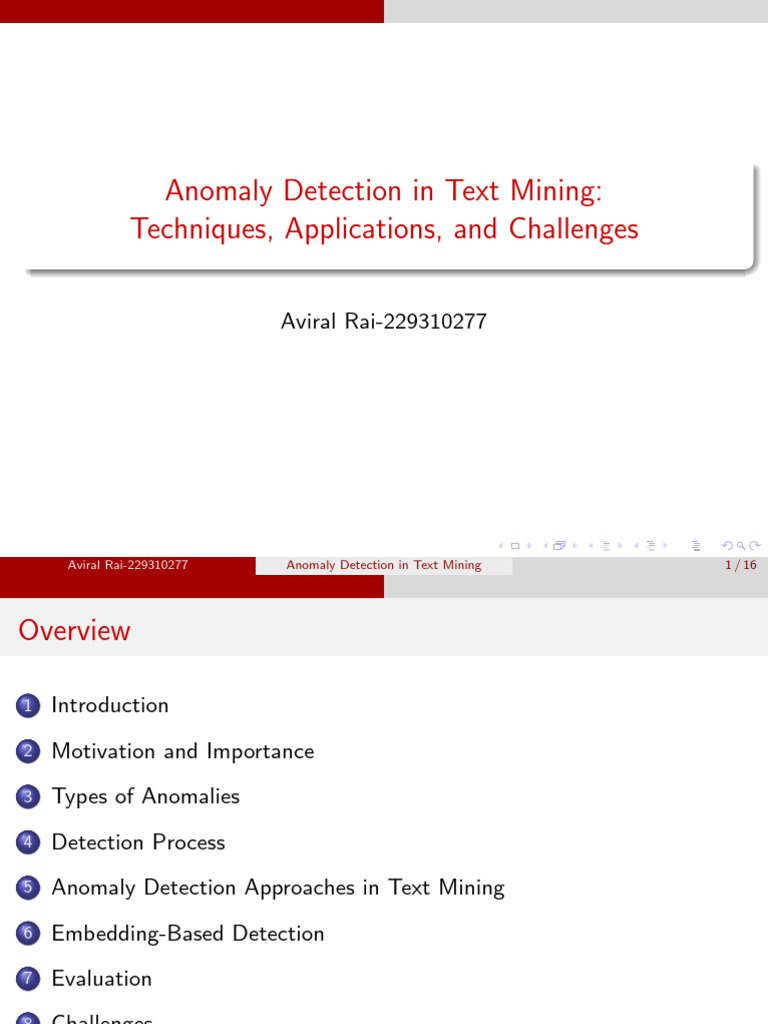 AviralRai 229310277 Anomaly Detection | PDF | Cluster Analysis ...