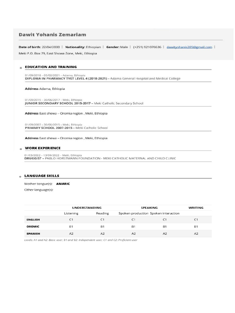 Dav CV | PDF