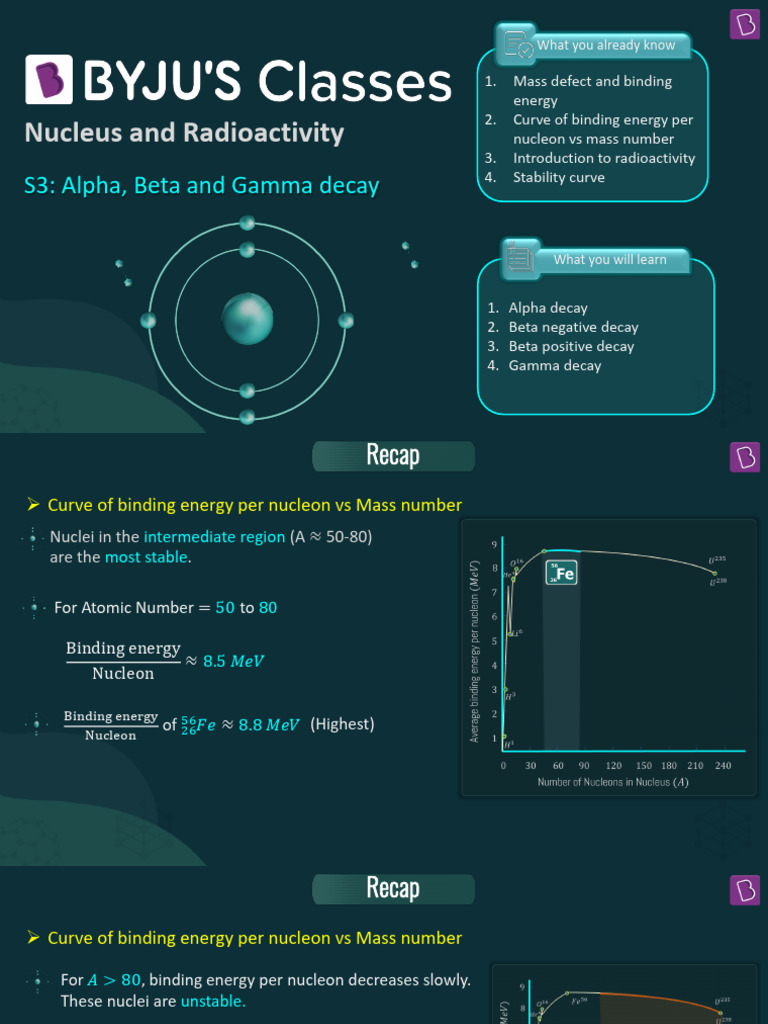 Understanding Nucleus and Radioactivity | PDF | Atomic Nucleus ...
