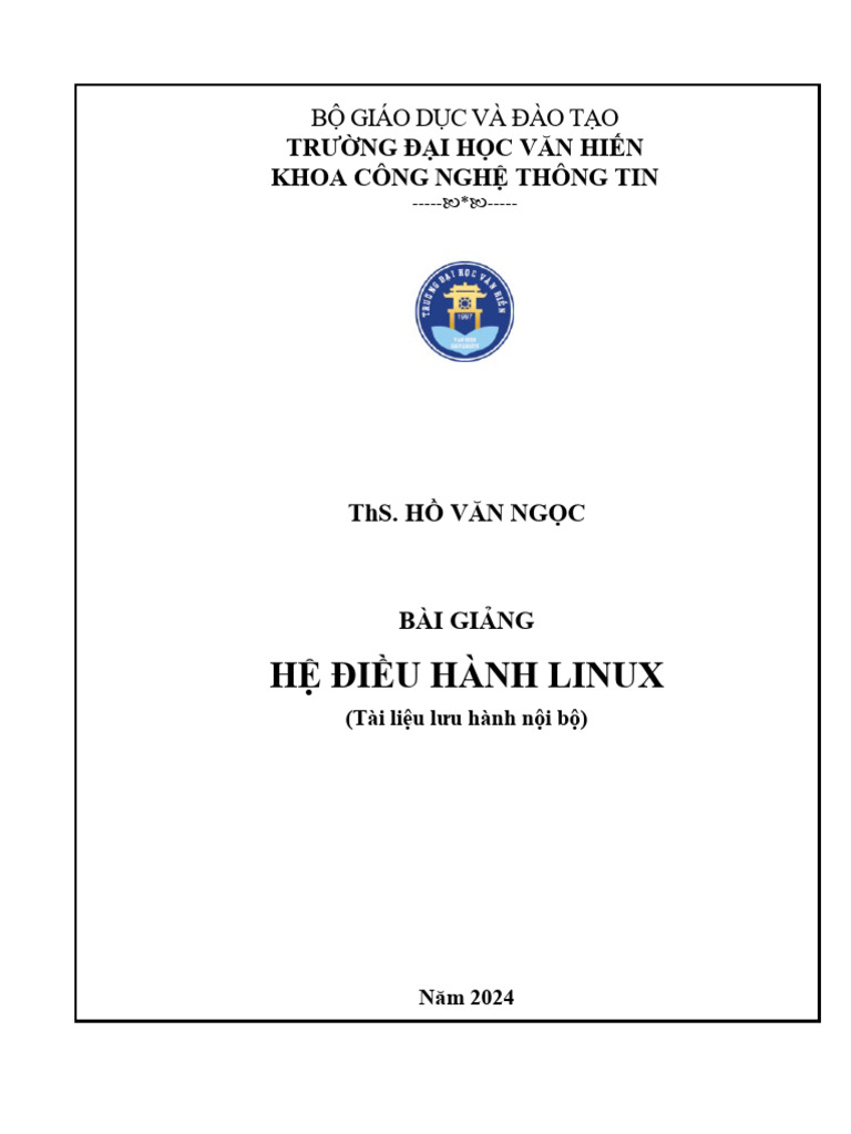 BG HĐH Linux Final | PDF