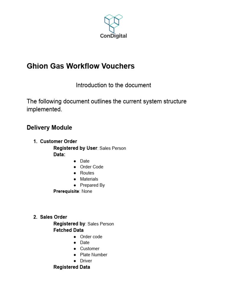 Vouchers - Report Ghion Gas | PDF
