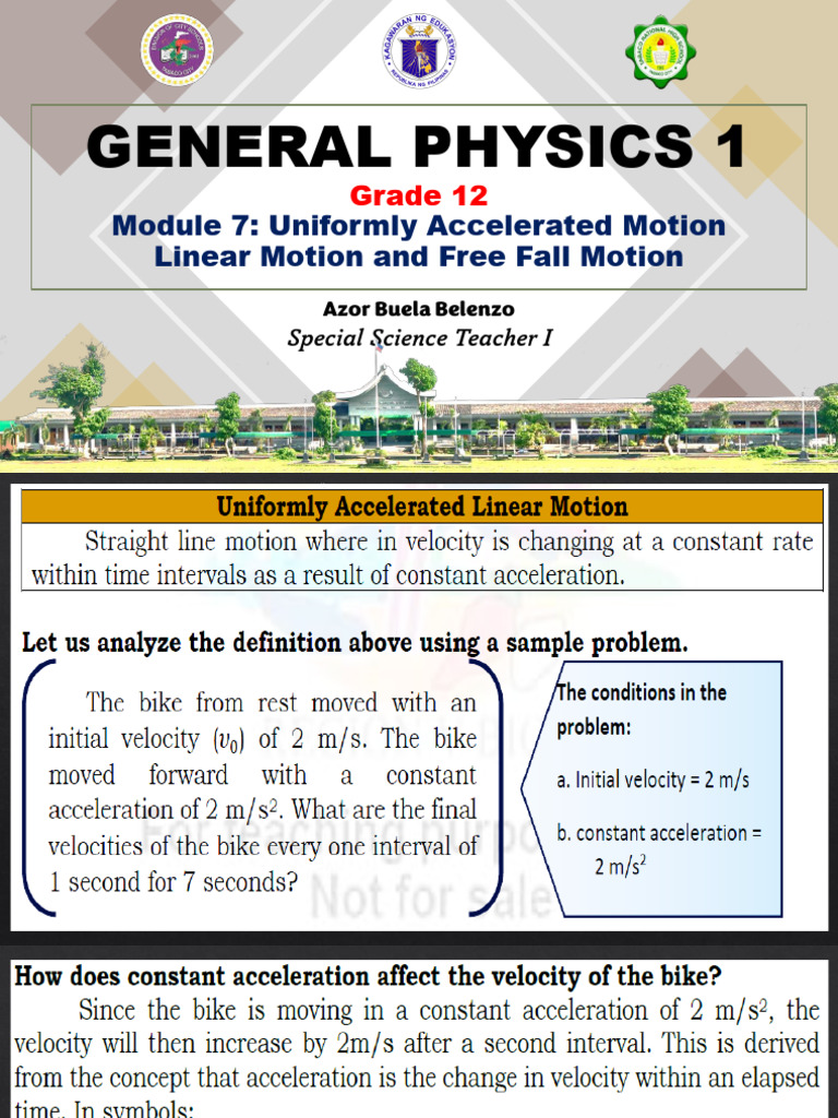 Module 7 UAM Free Fall Student | PDF | Acceleration | Velocity