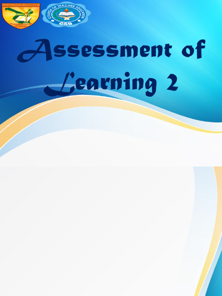 Assessment of Learning 2 Unit 4 Topic 1 1 | PDF | Affect (Psychology ...