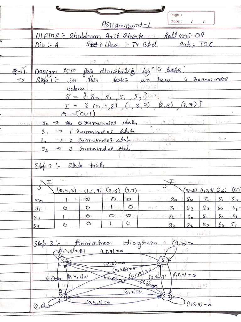 Toc Assignment | PDF