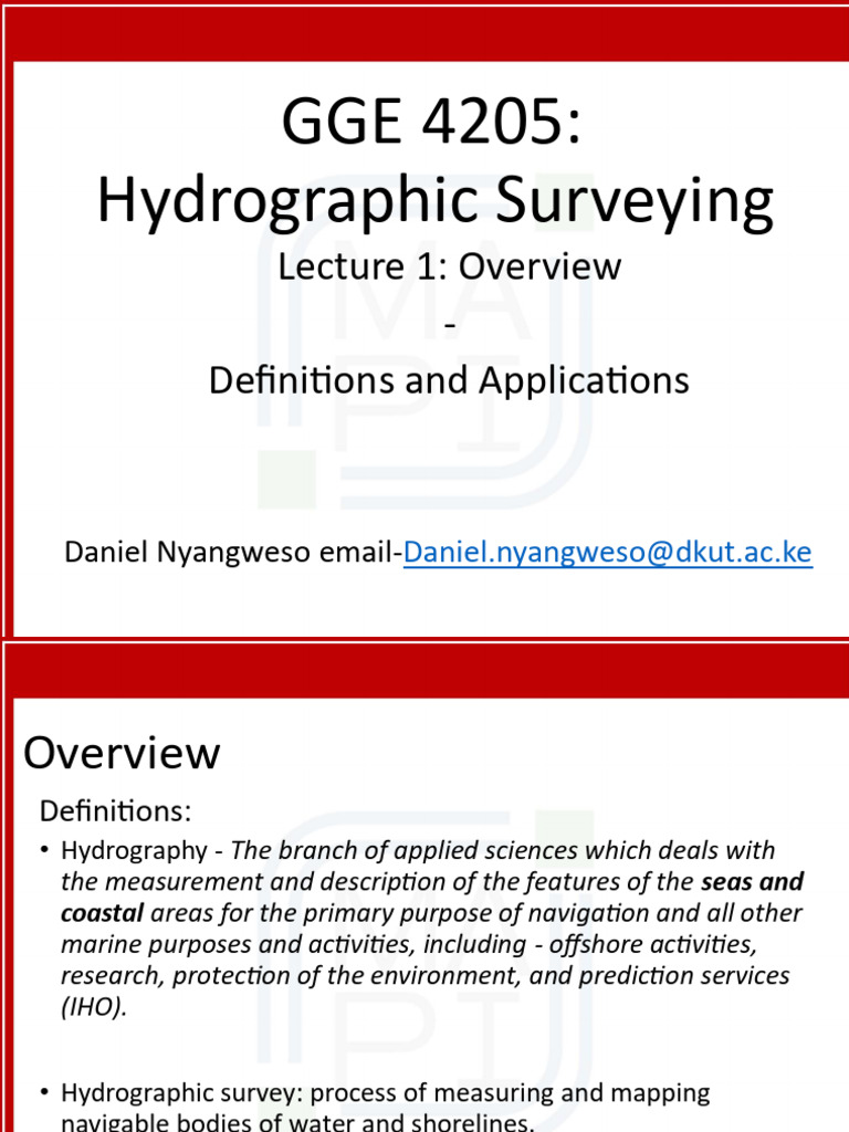 1 - GGE 4205-Hydrographic Survey Applications 1 | PDF | Hydrography ...