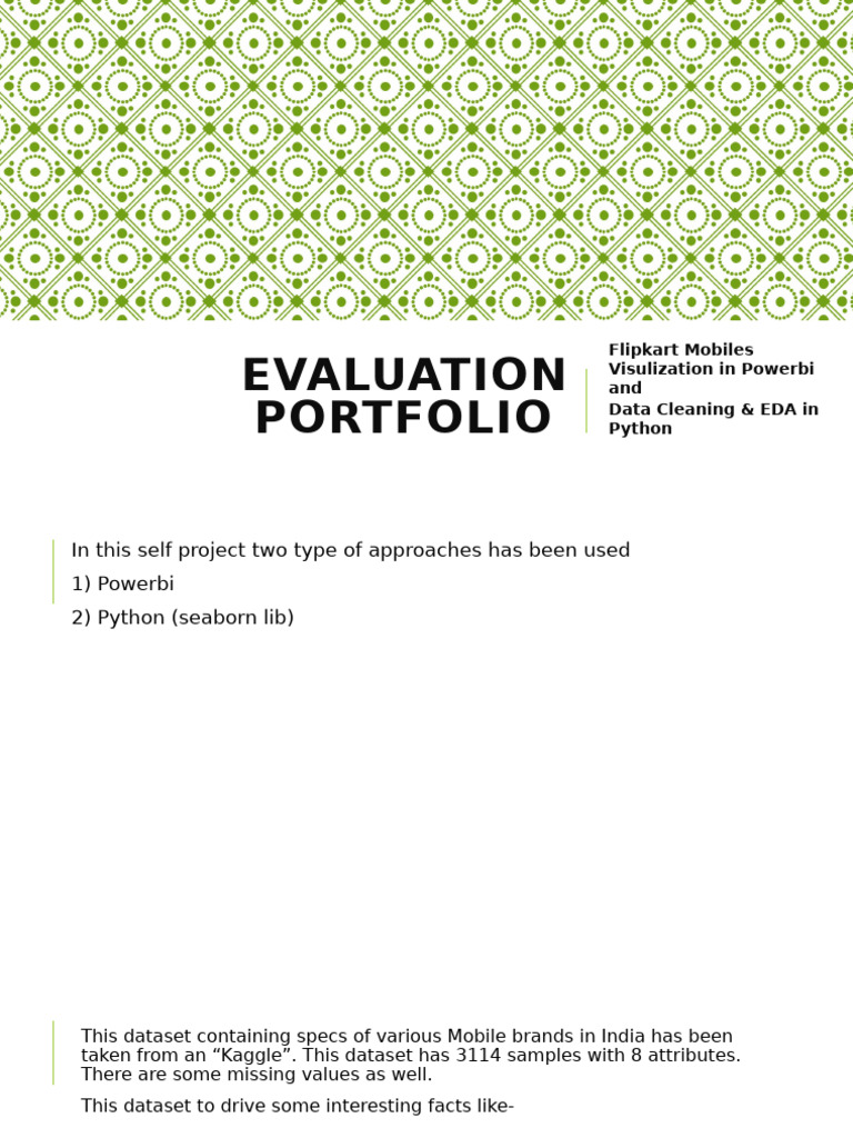 Evaluation Portfolio | PDF