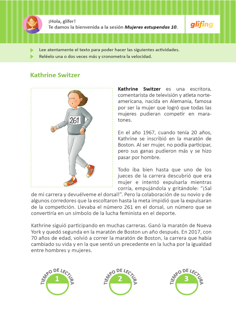 Mujeres Estupendas 10 Kathrine Switzer | PDF