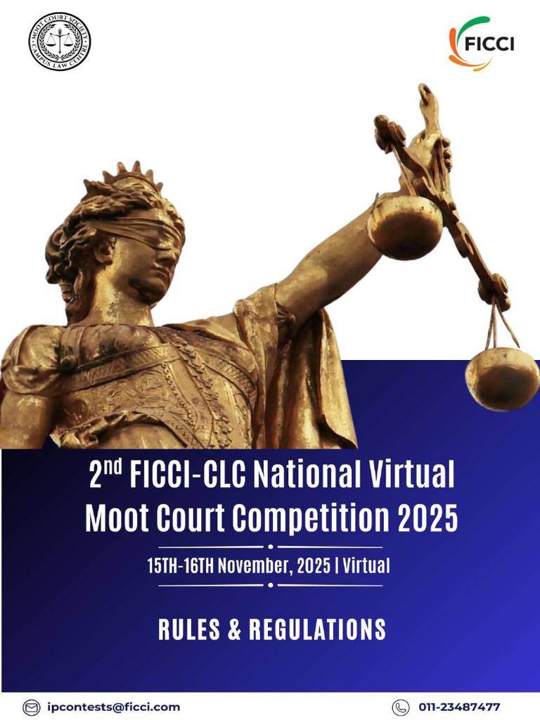 FICCI-CLC Moot Court Competition 2025 | PDF