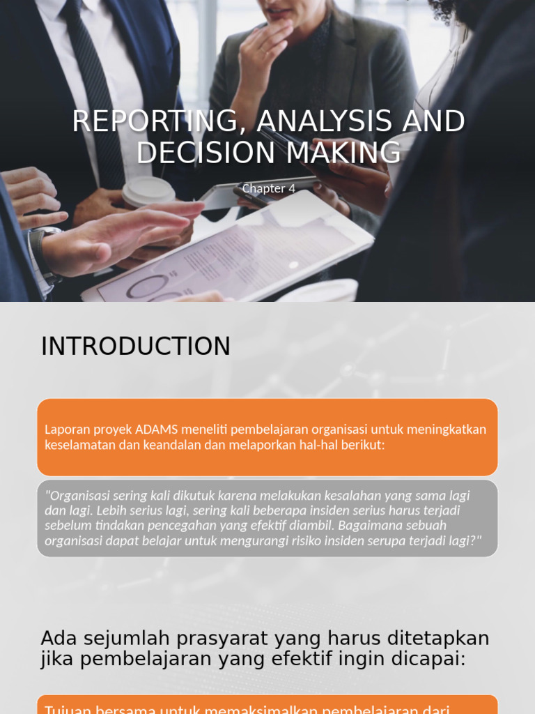CH 4 - Reporting, Analysis and Decision Making | PDF